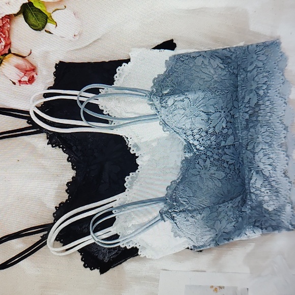 Intimates & Sleepwear | Nipnwt Set Of 3 Lace Wireless Bralettes | Poshmark